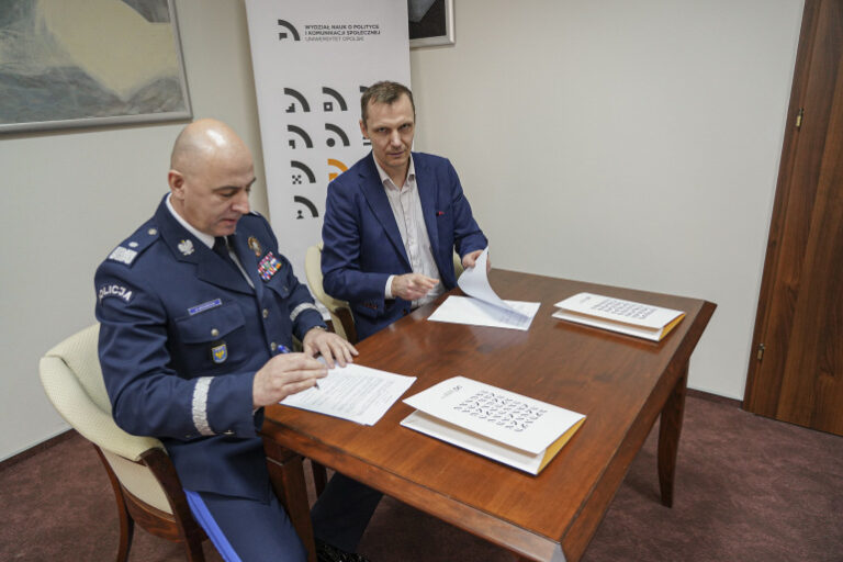 Porozumienie o współpracy WNoPiKS i KWP Opole – Uniwersytet Opolski